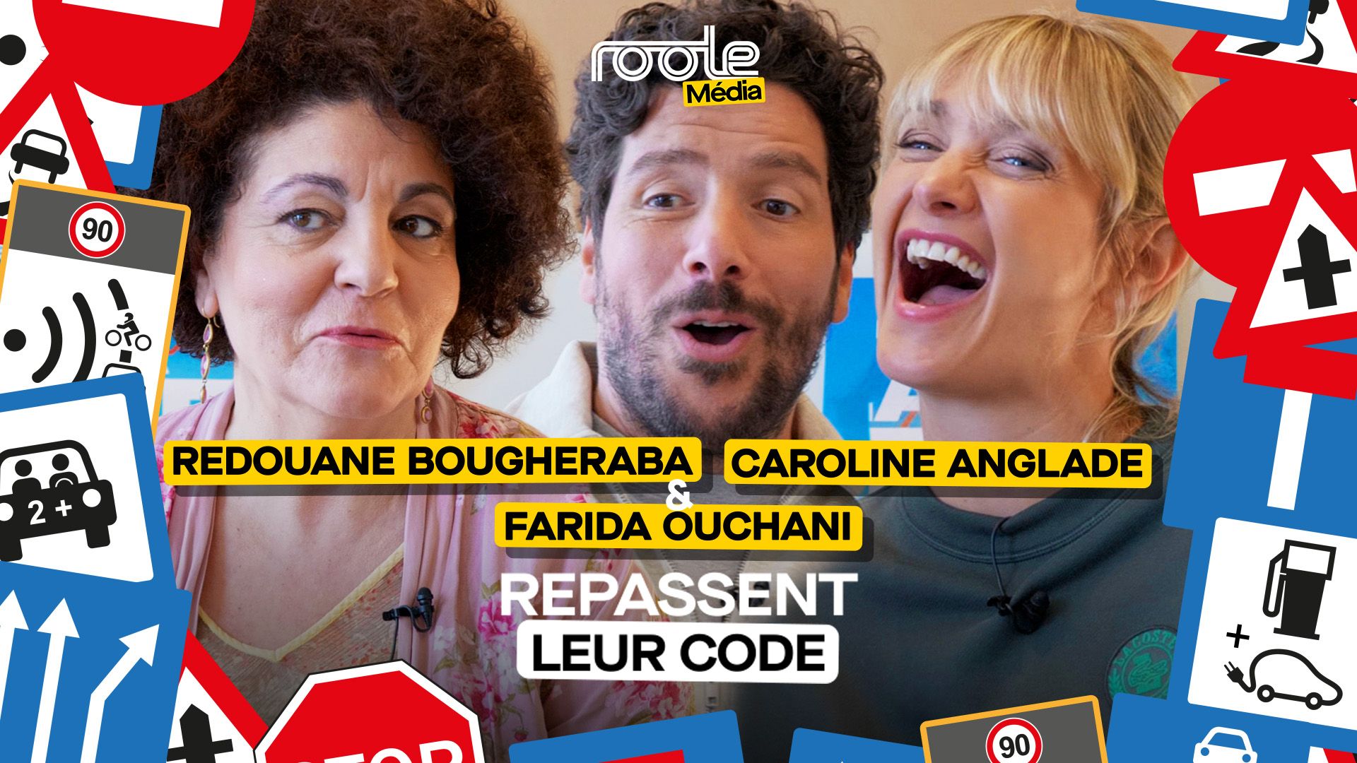 Caroline Anglade, Farida Ouchani et Redouane Bougheraba repassent leur code